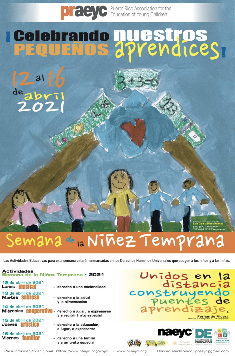 Afiche Semana de la Niñez Temprana 2021 | PRAEYC
